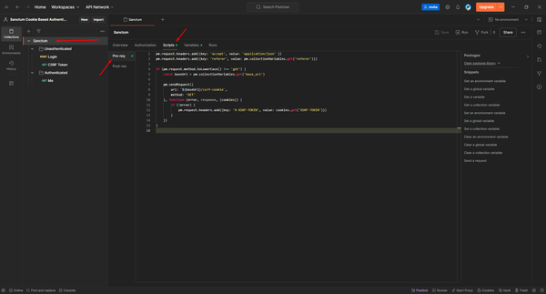 Cookie-based authentication with Laravel Sanctum